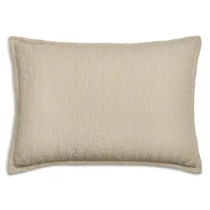 HUDSON PARK COLLECTION Textured Italian Matelasse Standard Sham Set Exclusive - Beige