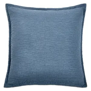 HUDSON PARK COLLECTION Textured Italian Matelasse Euro Sham Set Exclusive - Indigo