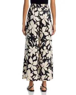 Aqua Ayala Floral Wide Leg Pants