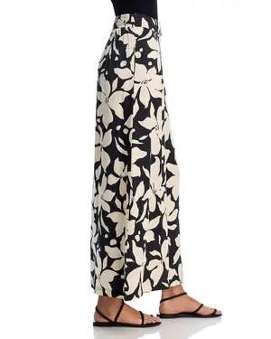 Aqua Ayala Floral Wide Leg Pants