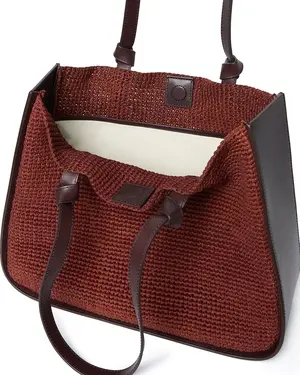 LOEFFLER RANDALL Medium Tote - Espresso/chestnut