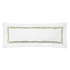 SFERRA X Scalamandre Cobblestones Decorative Pillow, 12 X 36 - White/green