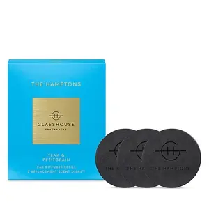 GLASSHOUSE FRAGRANCES The Hamptons Car Diffuser Refill, Set Of 3 - No Color