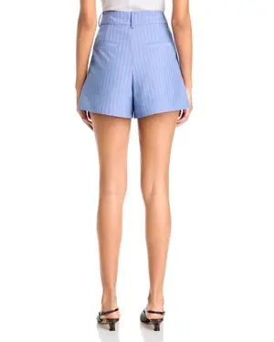 Aqua Pinstripe Shorts