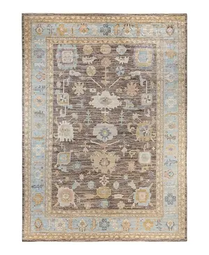 Bloomingdale'S Colorful Oushak M1945 Area Rug, 9'10 X 13'9 - Gray