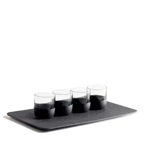 VILLEROY & BOCH Manufacture Rock Shot Glass 5 Piece Tasting Set - Black