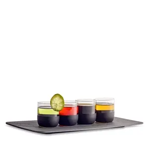 VILLEROY & BOCH Manufacture Rock Shot Glass 5 Piece Tasting Set - Black