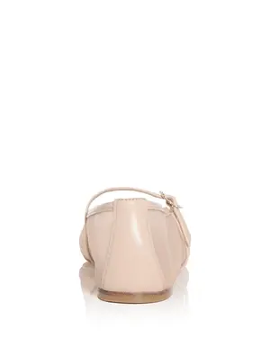 STUART WEITZMAN Bareitall Mary Jane Flats - Beige