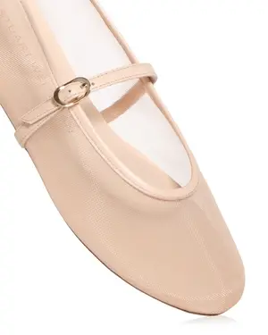 STUART WEITZMAN Bareitall Mary Jane Flats - Beige