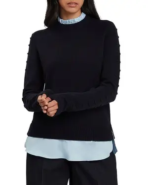 Ted Baker London Lissiah Layered Sweater - Dark Blue