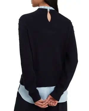Ted Baker London Lissiah Layered Sweater - Dark Blue