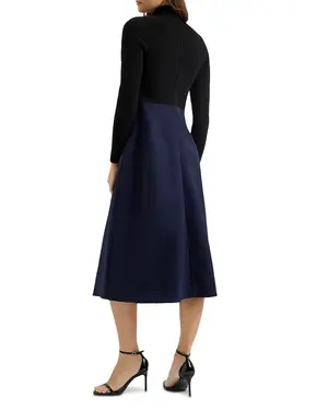 Ted Baker London Knit Bodice Wrap Skirt Dress