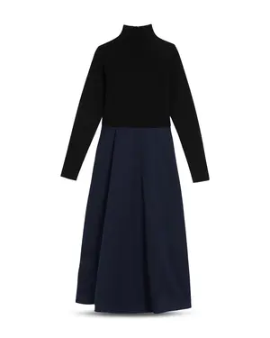 Ted Baker London Knit Bodice Wrap Skirt Dress