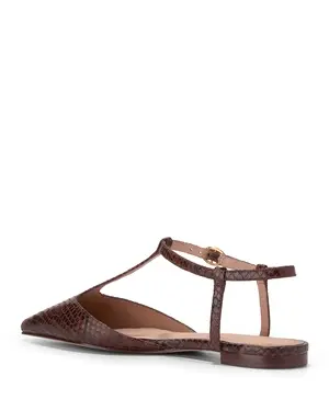 Cole Haan T-strap Leather Ballet Flats