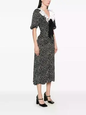NISSA Polka-dot Maxi Dress