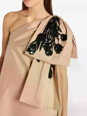 Bernadette Floral-embroidered Maxi Dress - Neutrals