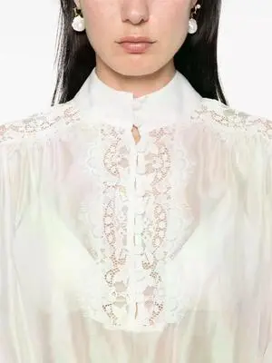 NISSA Lace-detailed Blouse