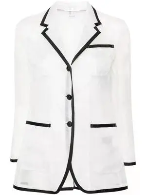 Thom Browne Semi-sheer Blazer - Neutrals