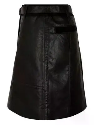 STUDIO TOMBOY Belted Leather Mini Skirt