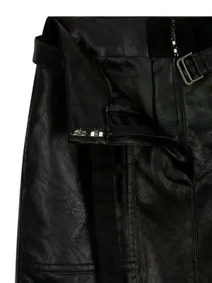 STUDIO TOMBOY Belted Leather Mini Skirt