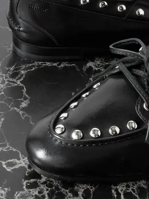 Bally Pathy Studded Leather Loafers