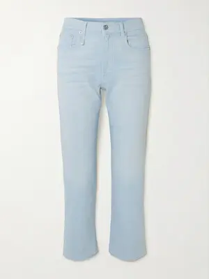 R13 Romeo Cropped Slim-leg Jeans - Blue