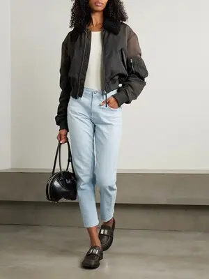 R13 Romeo Cropped Slim-leg Jeans - Blue