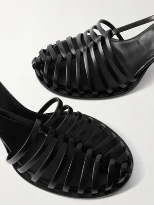 TOD'S Leather Caged Sandals