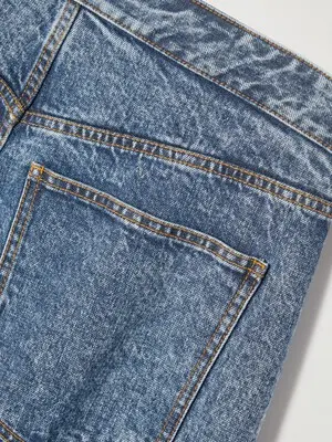 Alaïa Asymmetric Wide-leg Jeans - Blue