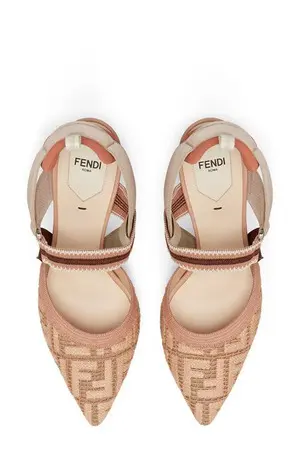 Fendi Colibri Slingback Pump - Rose