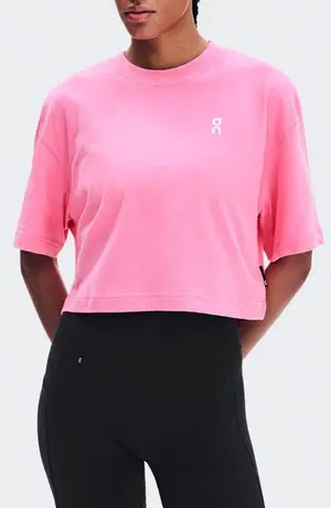 On Boxy Graphic T-shirt - Bubblegum