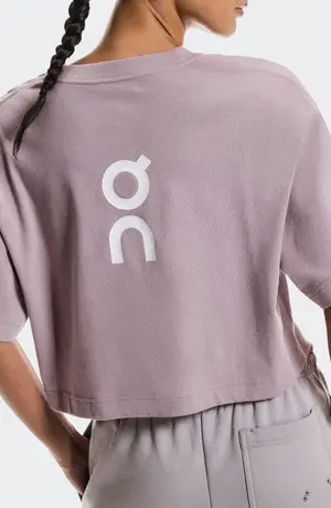 On Boxy Graphic T-shirt - Heron