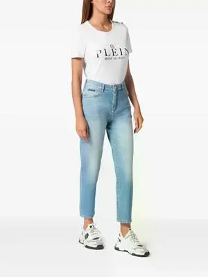 Philipp Plein Logo-appliqué Jeans