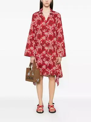 LANVIN Printed Midi Dress