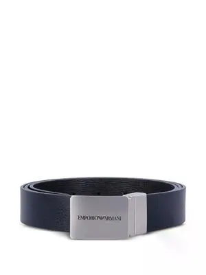 Emporio Armani Plate Leather Belt