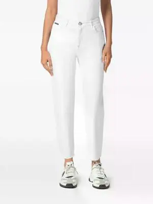 Philipp Plein Logo-plaque Jeans - White