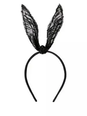 MAISON MICHEL Heidi Headband - Black