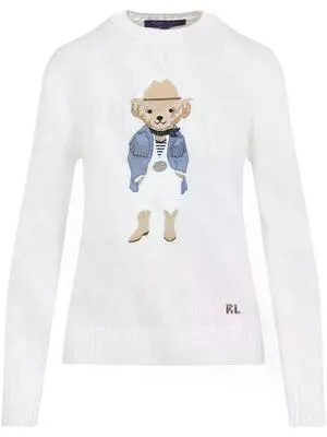 Ralph Lauren Polo Bear-appliqué Jumper - Neutrals