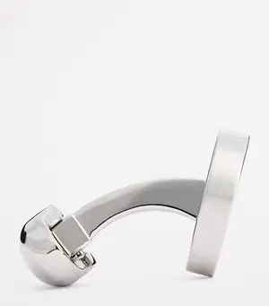 BABETTE WASSERMAN LONDON Rhodium-plated Smiley Face Cufflinks