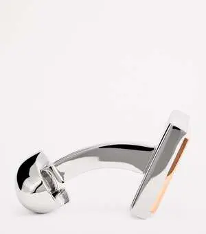 BABETTE WASSERMAN LONDON Rhodium-plated Square Cufflinks
