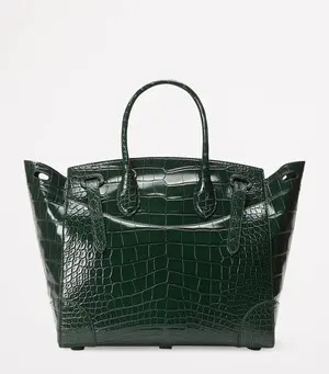 Ralph Lauren Alligator Leather Ricky 33 Top-handle Bag