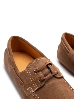 TOD'S Gommino Bubble Suede Loafers - Brown
