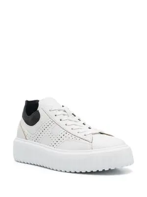 HOGAN PRE H Stripes Leather Sneakers