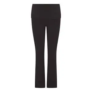 SKIMS Cotton Jersey Maternity Foldover Pant - Soot