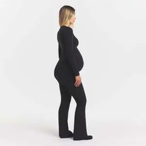 SKIMS Maternity Foldover Pant - Soot
