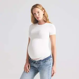 SKIMS Cotton Jersey Maternity T-shirt - Marble