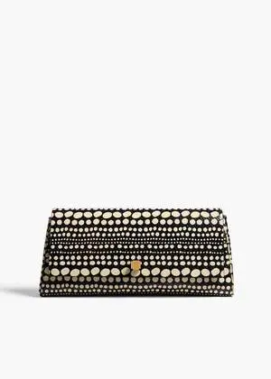Khaite Audrey Clutch Black/cream