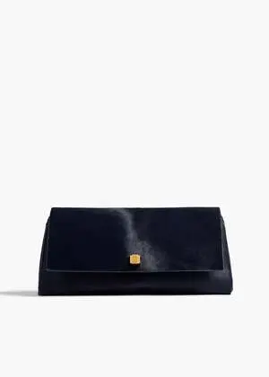 Khaite Audrey Clutch - Midnight Navy