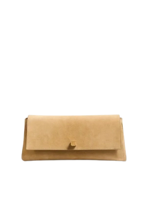 Khaite Audrey Clutch Wheat