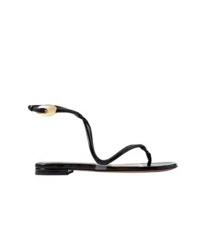 GIANVITO ROSSI Mamba Patent-leather Sandals - Black